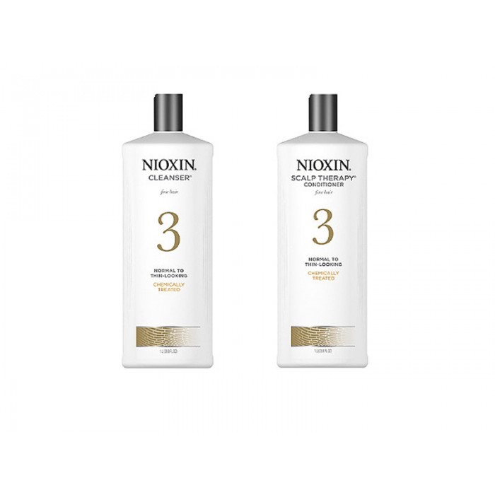 Nioxin System 3 Cleanser And Scalp Therapy Duo (33.8 Oz each)