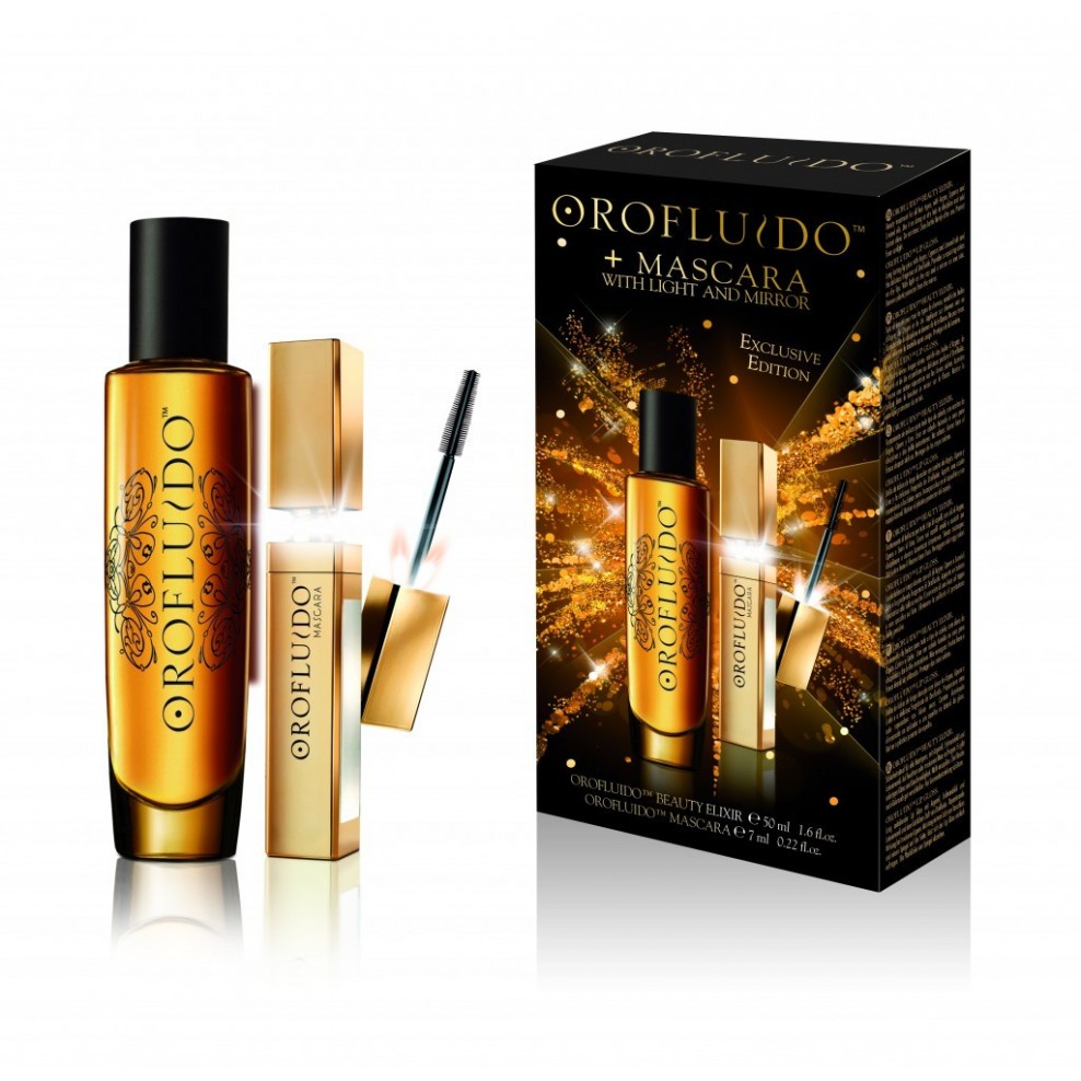 Limited Edition Orofluido Elixir Oil with Mascara Gift Box
