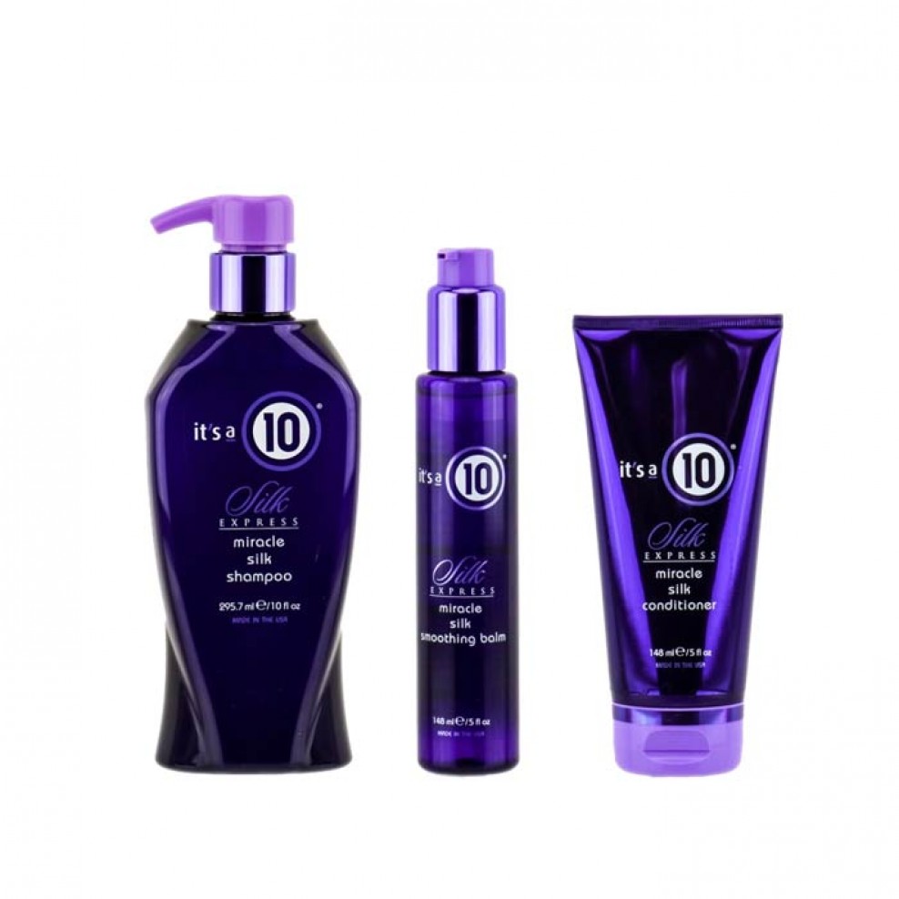 Its a 10 Miracle Silk Express Trio: Shampoo, Conditioner and Balm